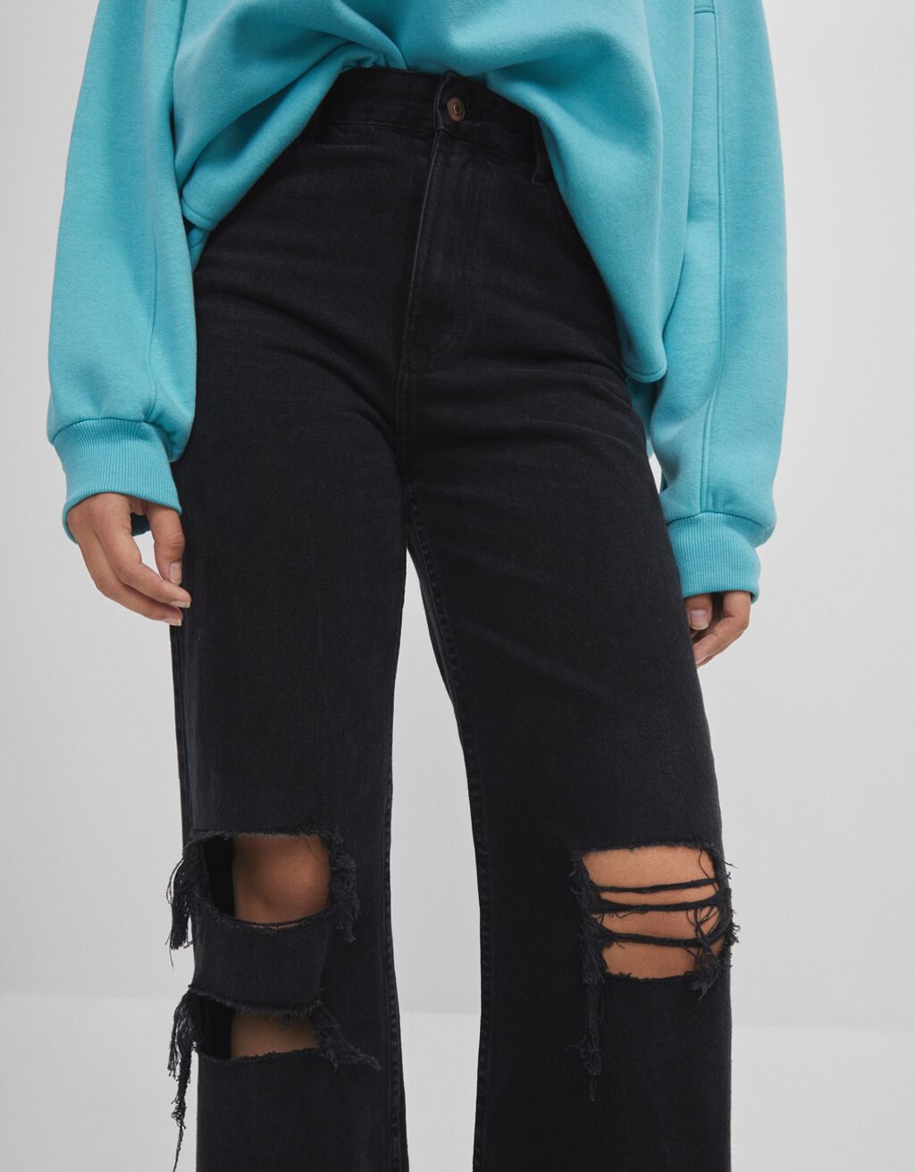 Jeans 90's wide leg - Mujer | Bershka