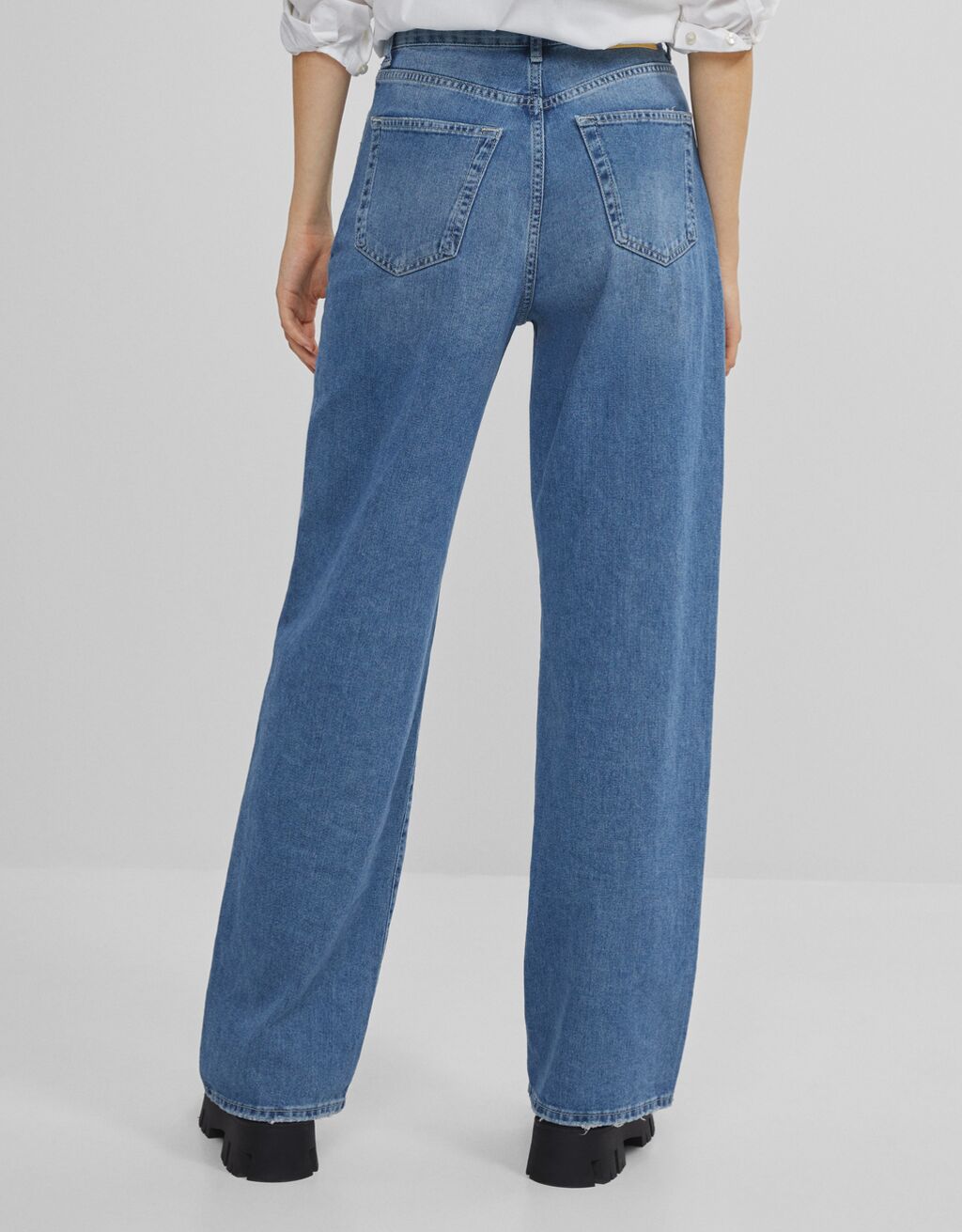 Wide-leg jeans - Woman | Bershka