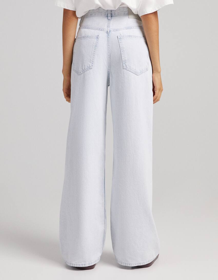Wide-leg jeans - Woman | Bershka