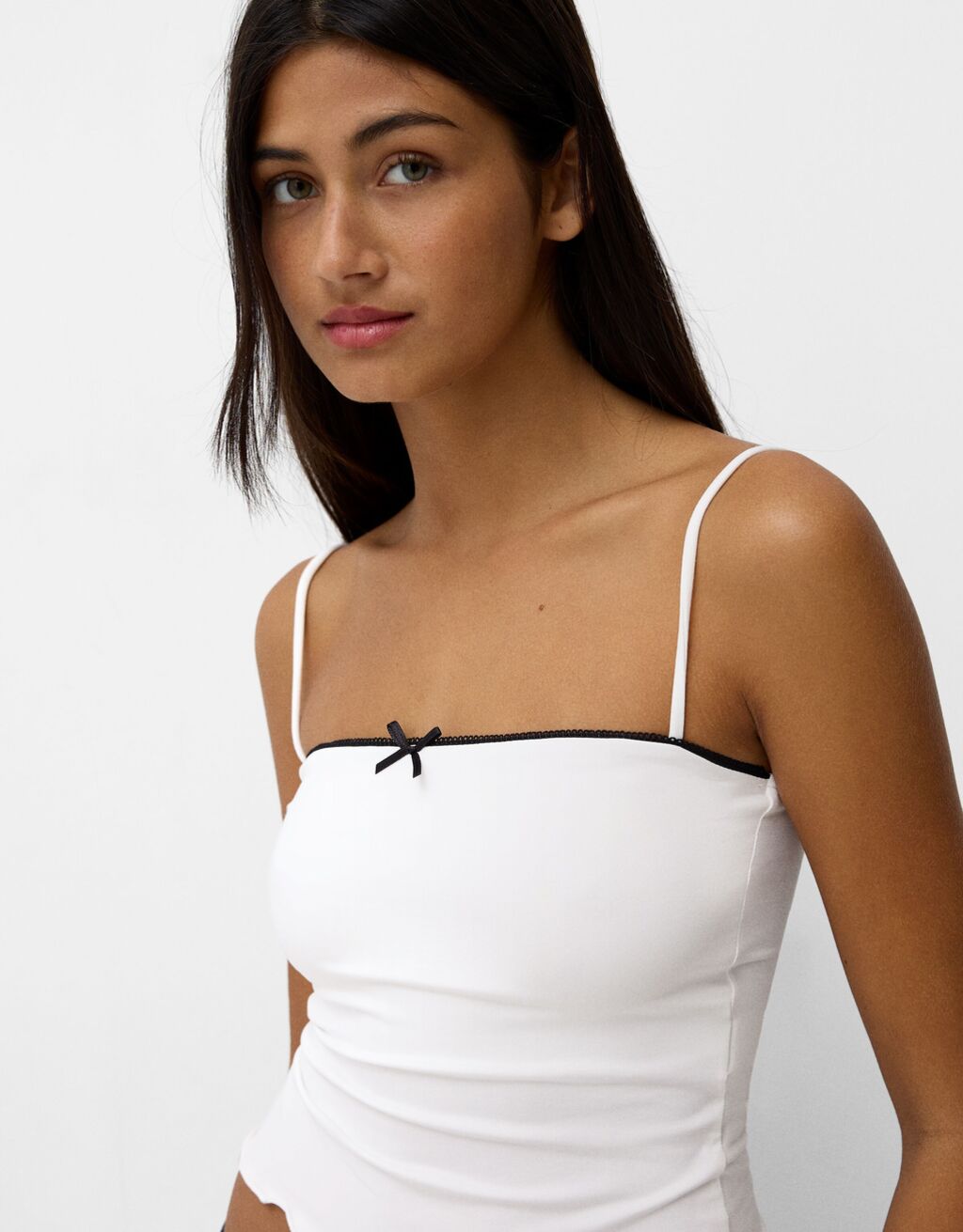 Strappy top with a bow detail - Women | Bershka