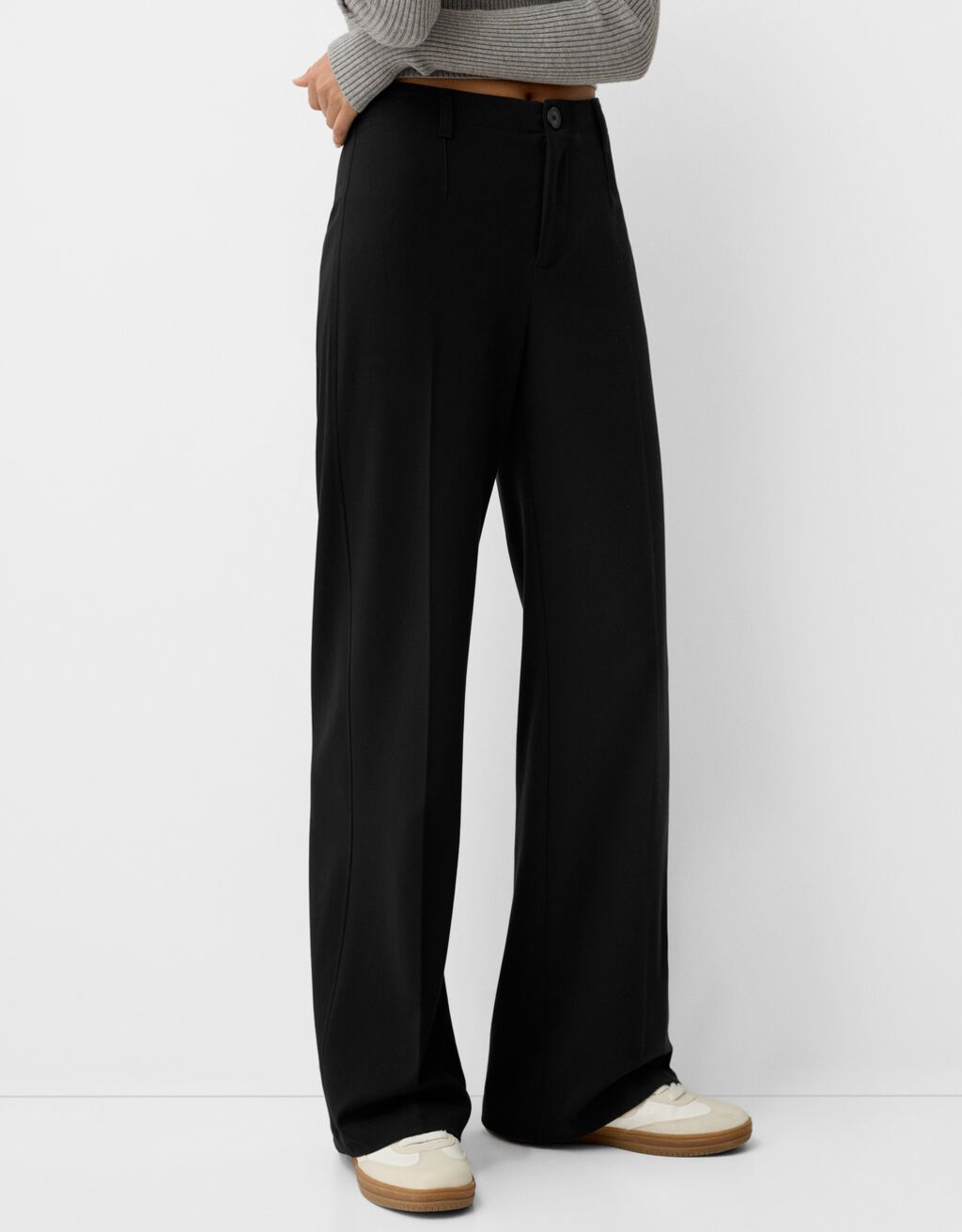 Pantalón Wide Leg Tailoring Mujer Bershka