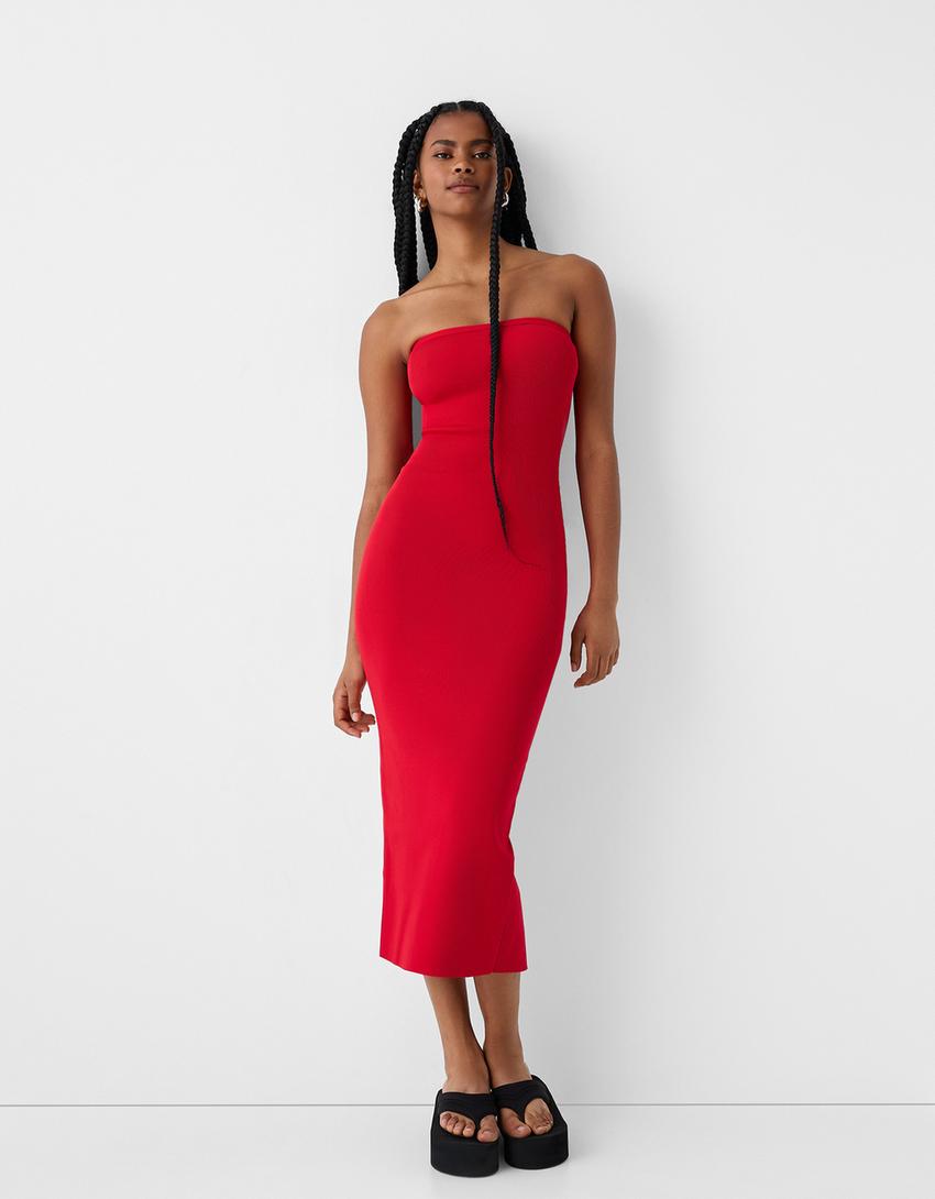 Robe midi bandeau - BSK Teen | Bershka