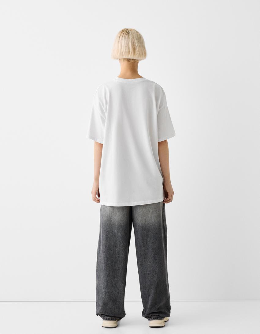 Inside Out 2 oversize T-shirt with short sleeves - Women | Bershka