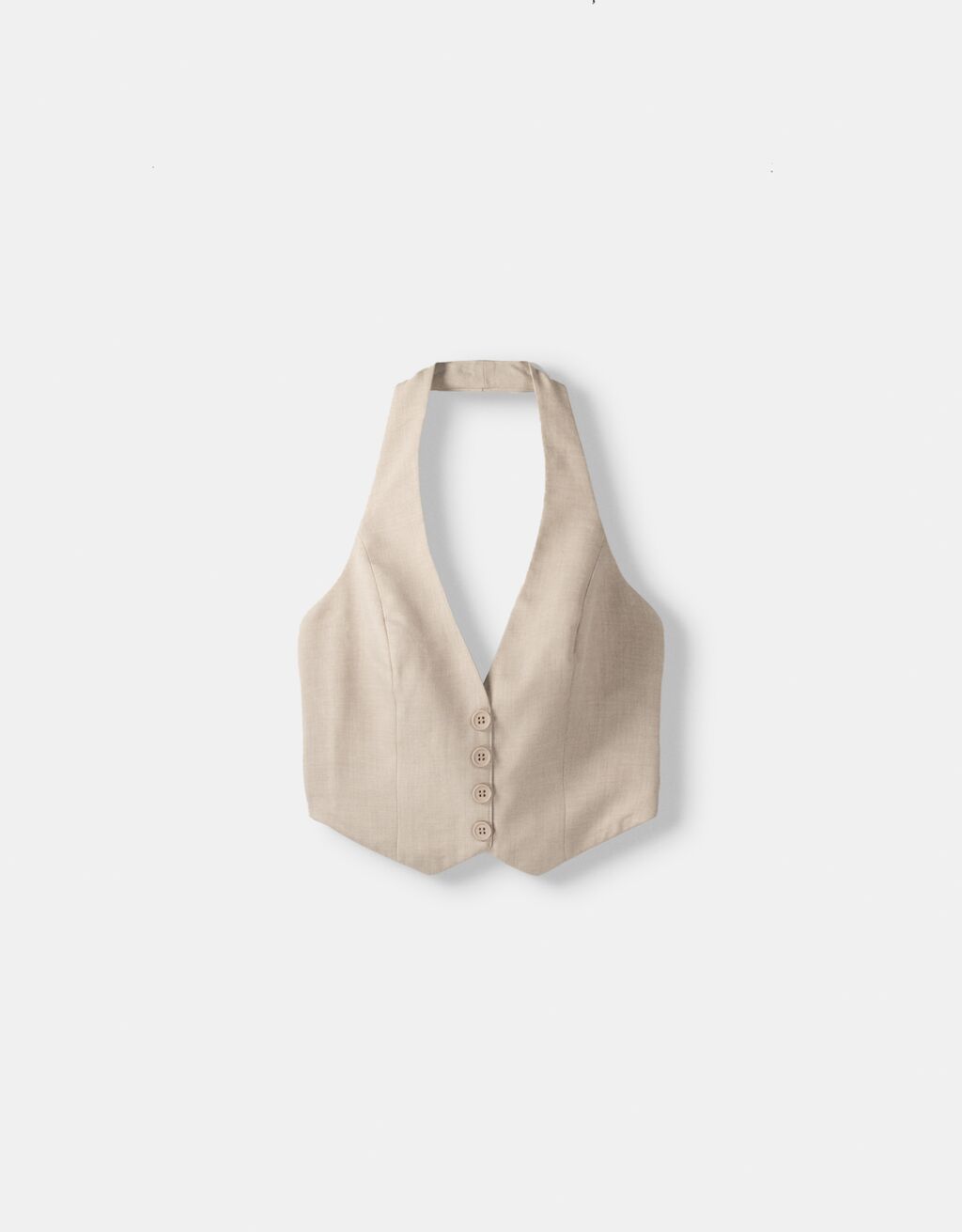 Tailored Fitted Halter Waistcoat Women Bershka
