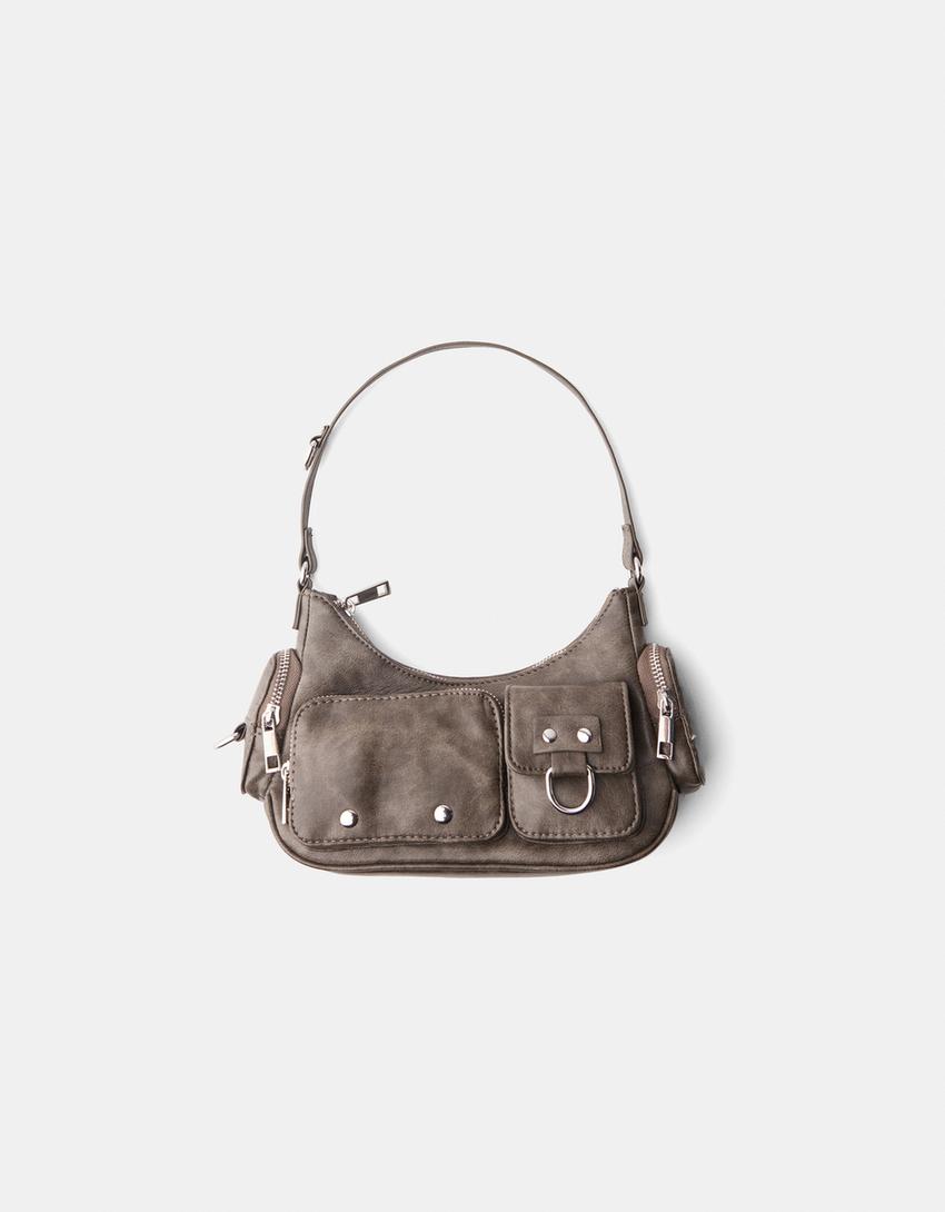 Multi-pocket shoulder bag - BSK Teen | Bershka