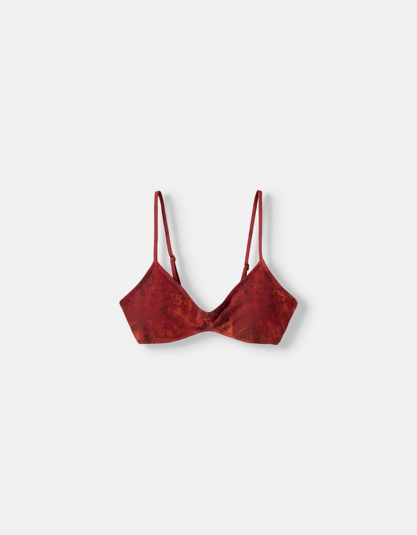 Mesh Bikini Top Women Bershka