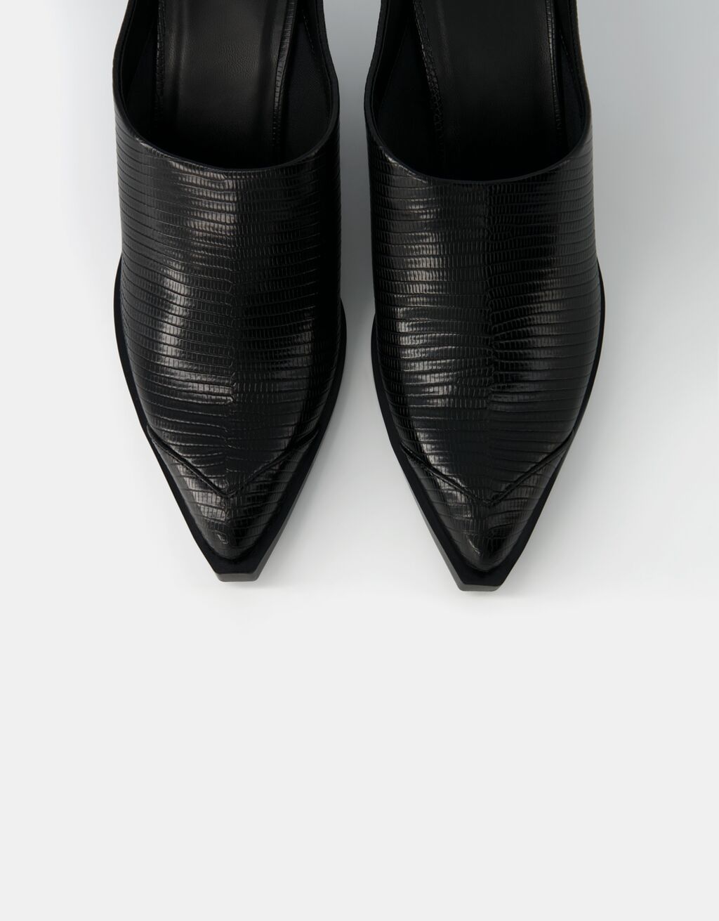 High-heel cowboy clogs with animal embossing - Women | Bershka