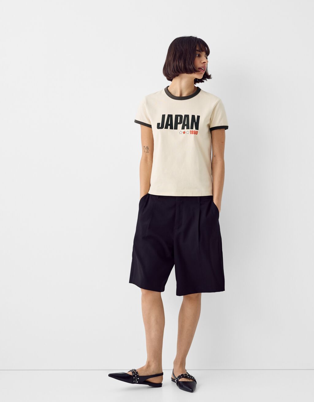 Bailarina Destalonada Tachas Bsk Teen Bershka