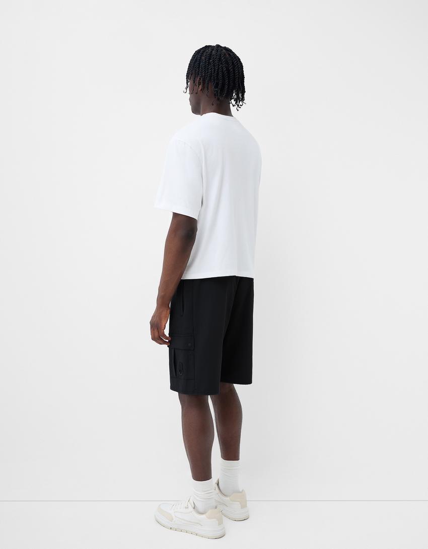 Multi-cargo technical Bermuda shorts - Men | Bershka Multi-cargo technical Bermuda shorts - Men | Bershka