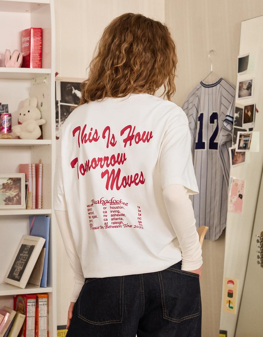 Camiseta Beabadoobee manga corta print - Mujer | Bershka