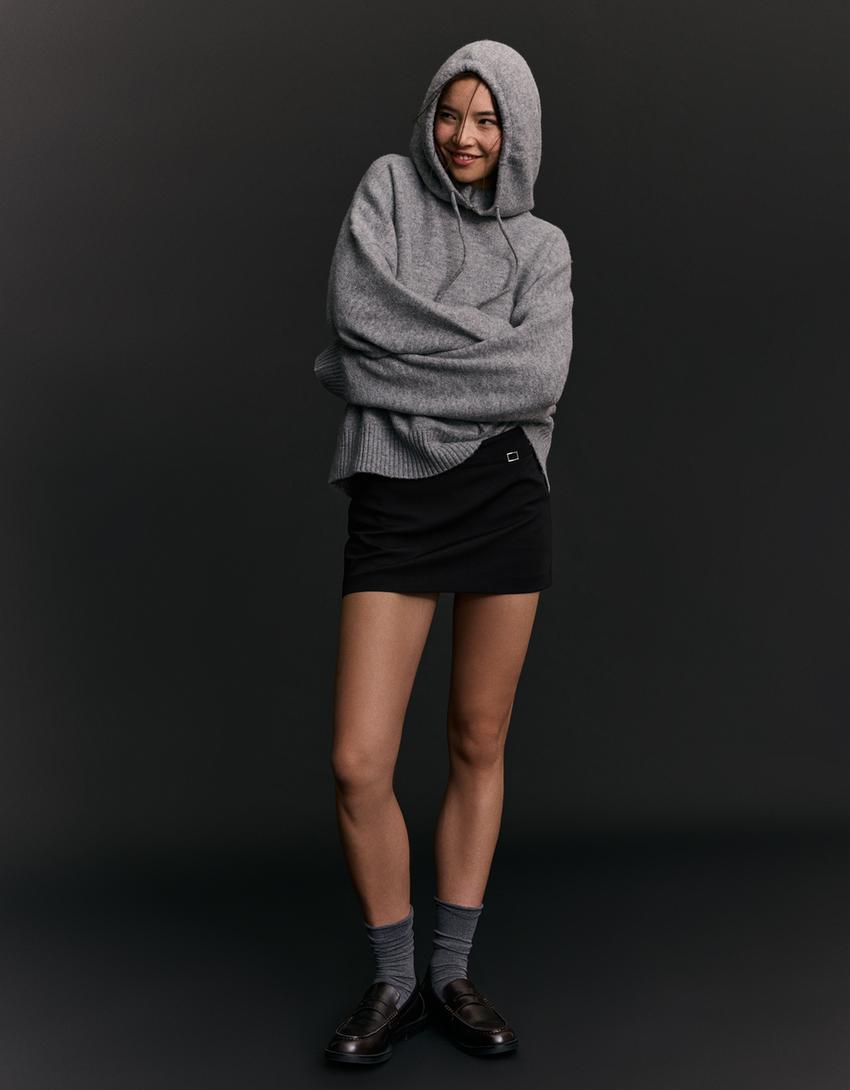 Mini buckle skort - Women | Bershka