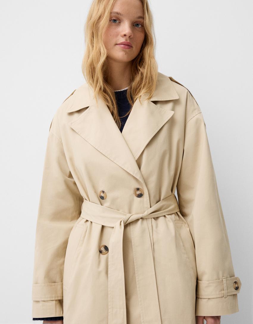 Manteau trench - Femme | Bershka