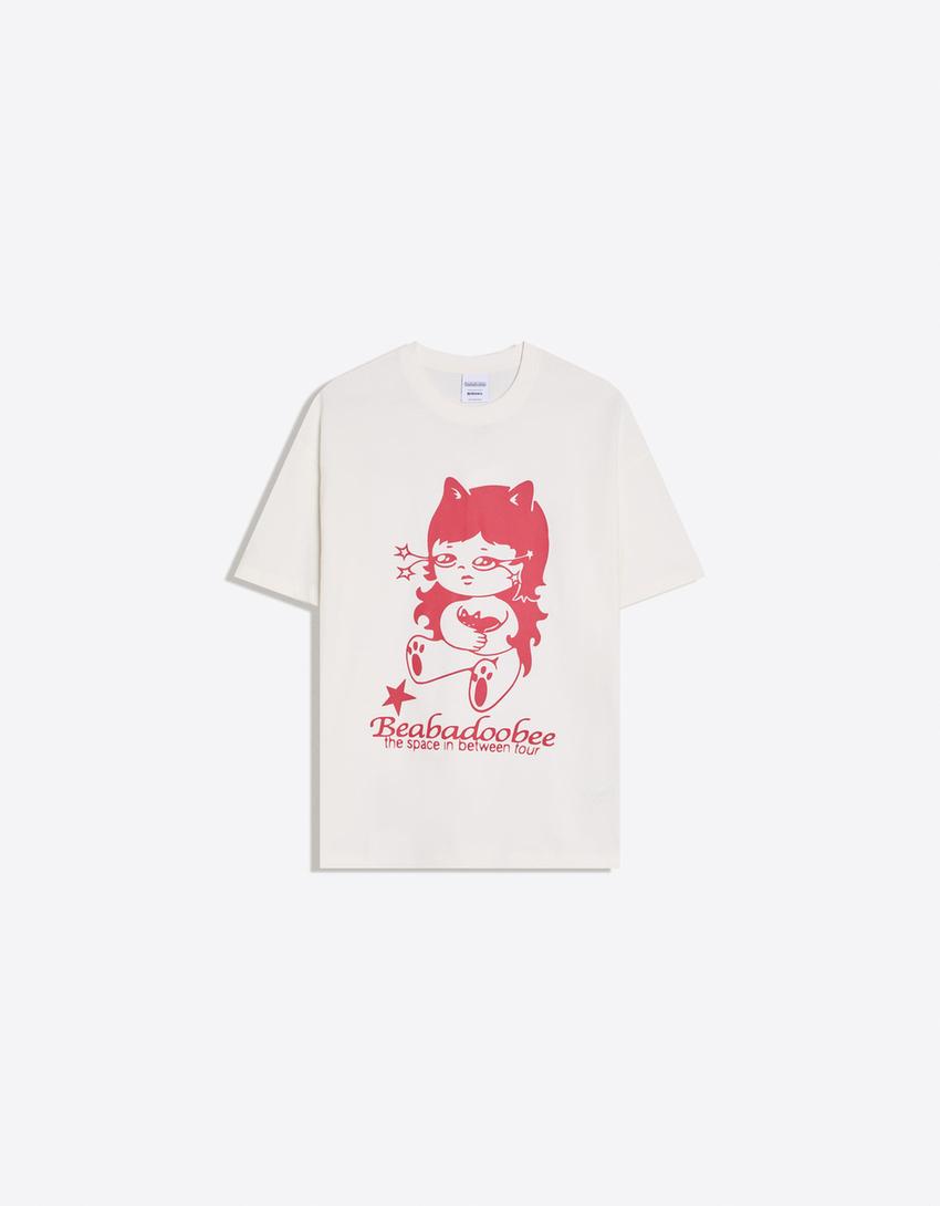 Camiseta Beabadoobee manga corta print - Mujer | Bershka