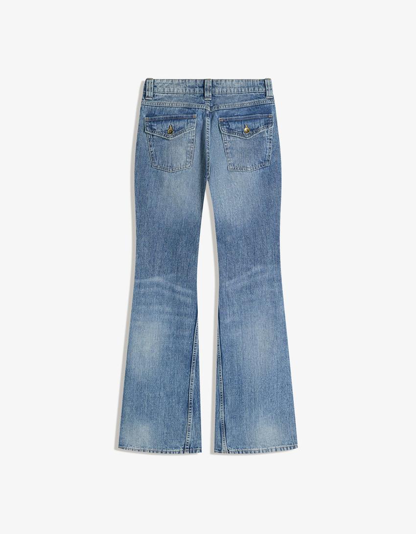 Jeans baggy model berkibar - Wanita | Bershka