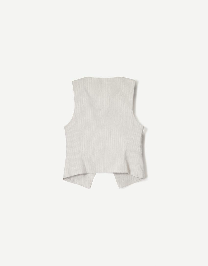 Gilet Sans Manches Moulant Femme Bershka