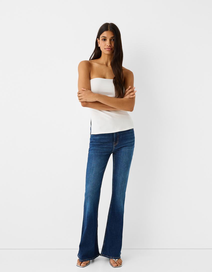 Jeans model berkibar - Wanita | Bershka