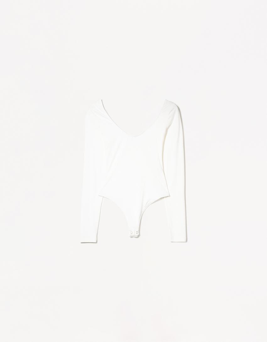 Long Sleeve Bodysuit Women Bershka