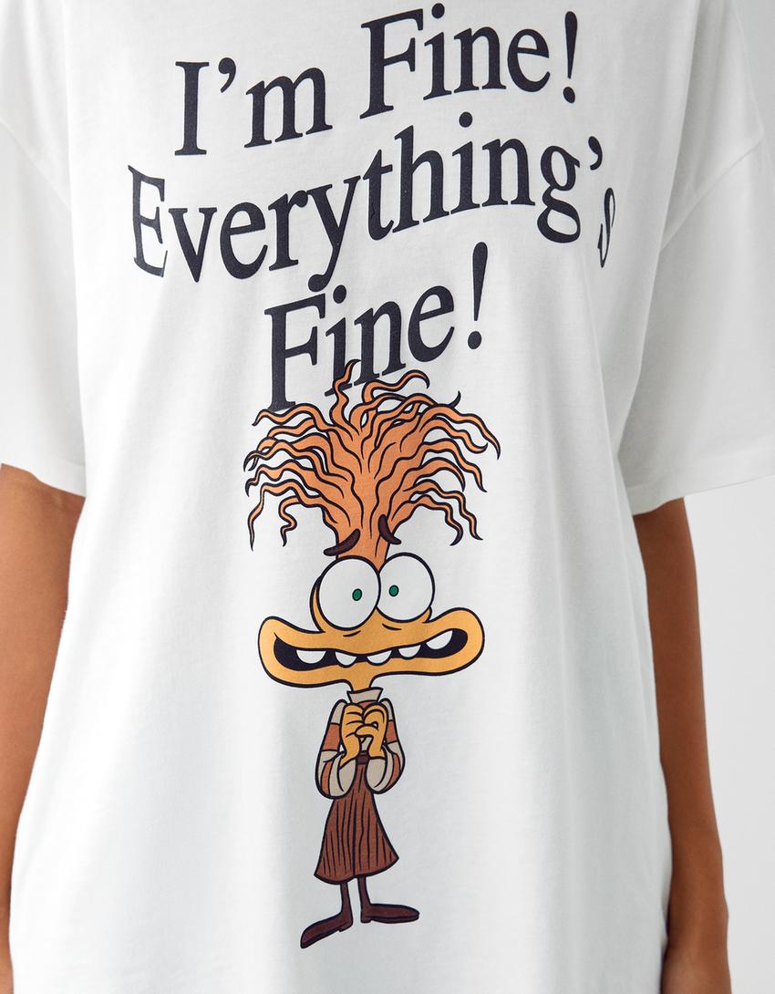 Inside Out 2 short sleeve print T-shirt - Women | Bershka