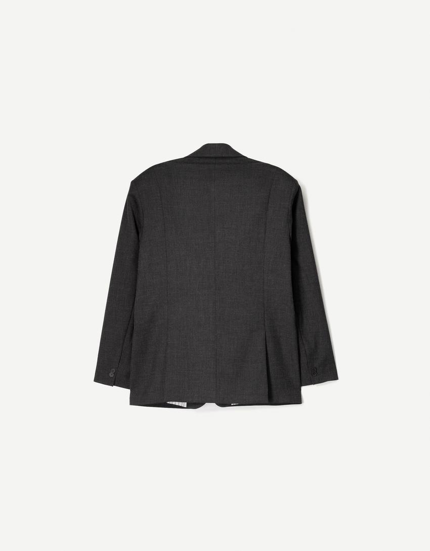 Flecked Oversize Blazer Women Bershka
