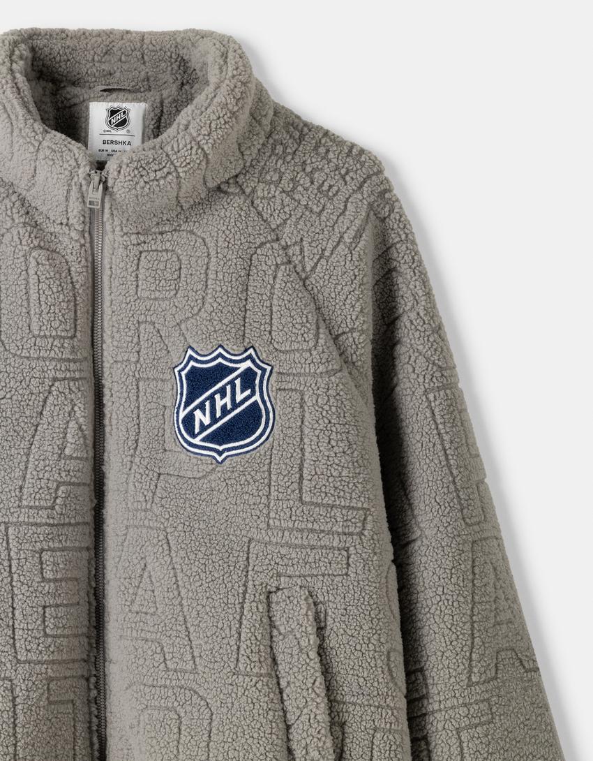 Faux shearling NHL jacket - Men | Bershka