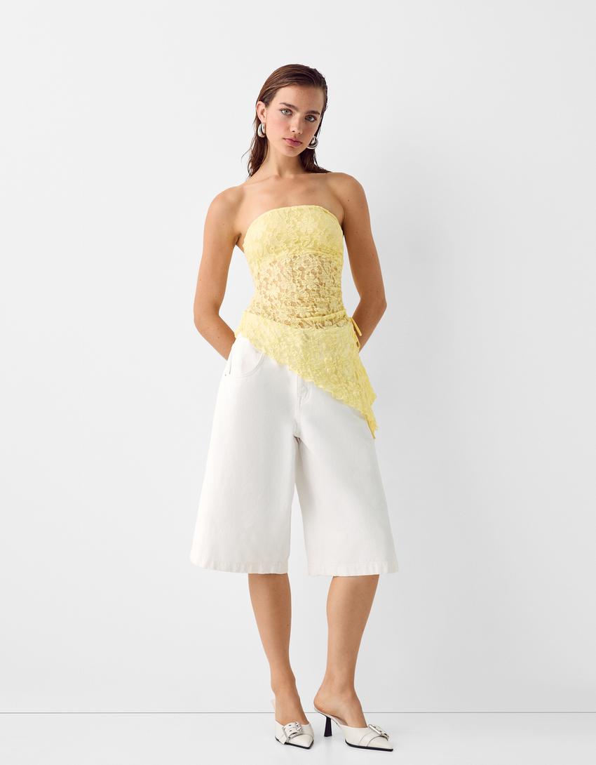 Rustic Bandeau Top Bsk Teen Bershka