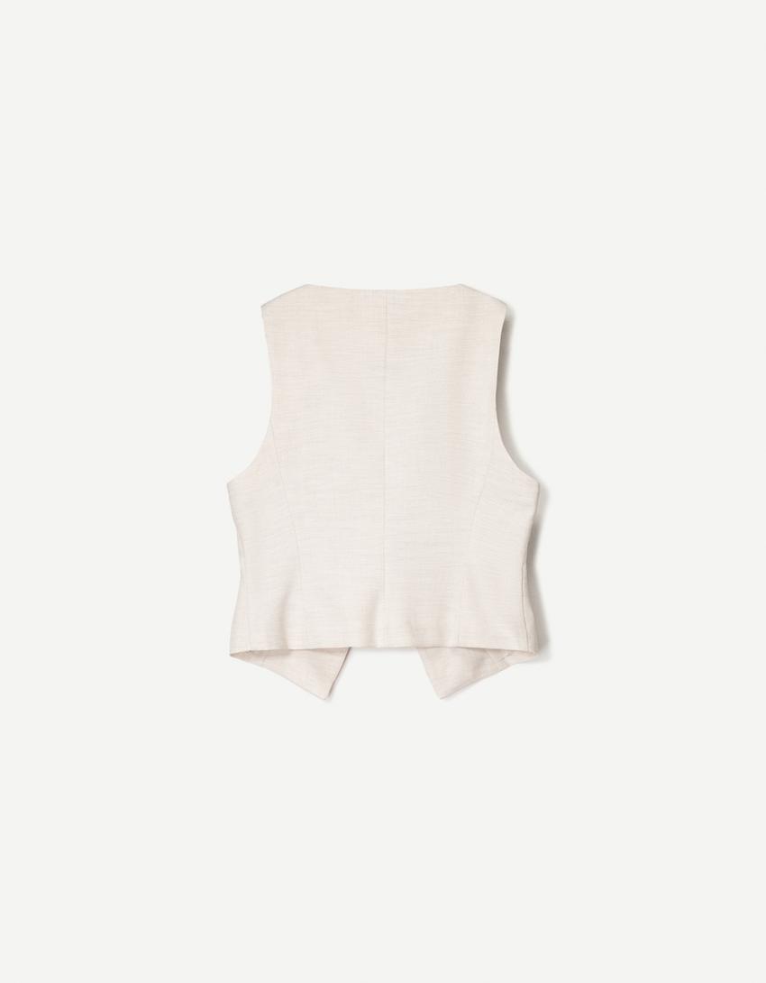 Gilet Sans Manches Moulant Femme Bershka