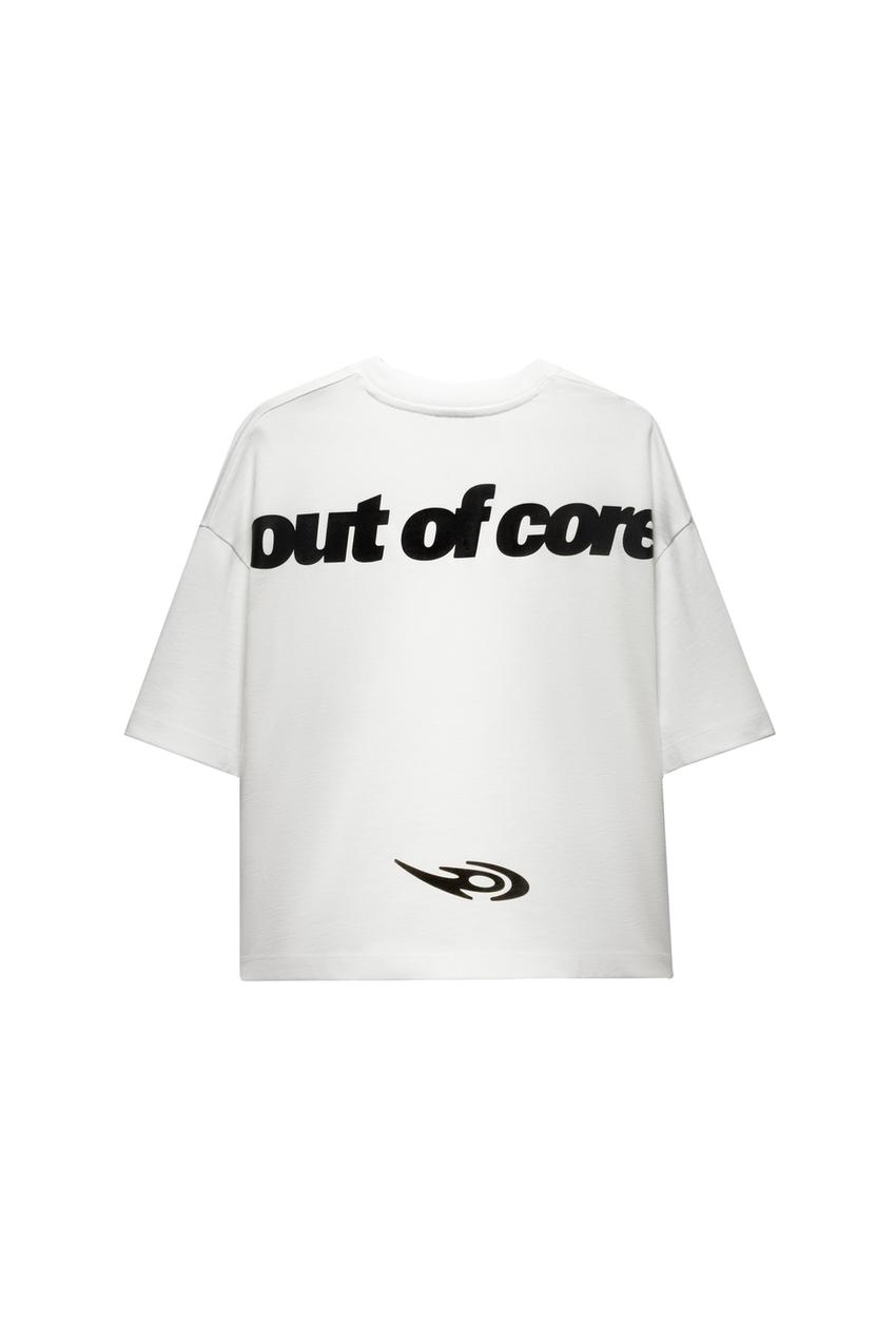 Κοντομάνικη μπλούζα boxy με λογότυπο out of core - BSK Teen | Bershka