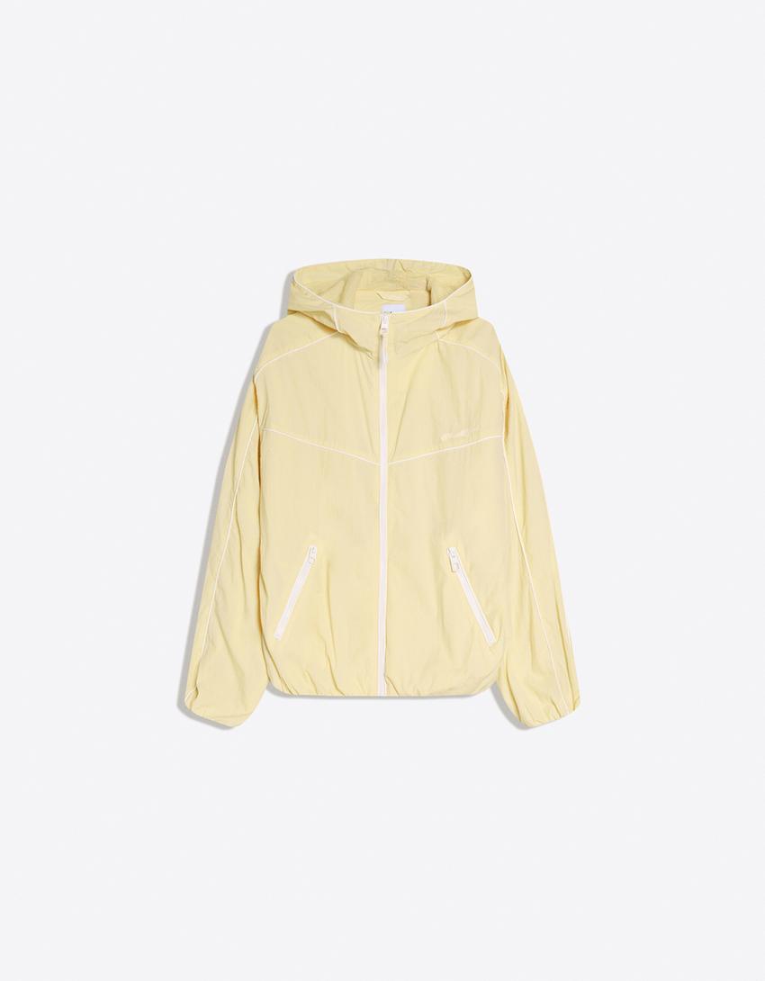 Technical hooded jacket - Women | Bershka