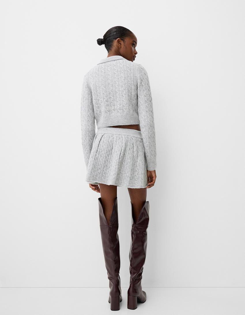 Minirock mit Flechtmuster - BSK Teen | Bershka