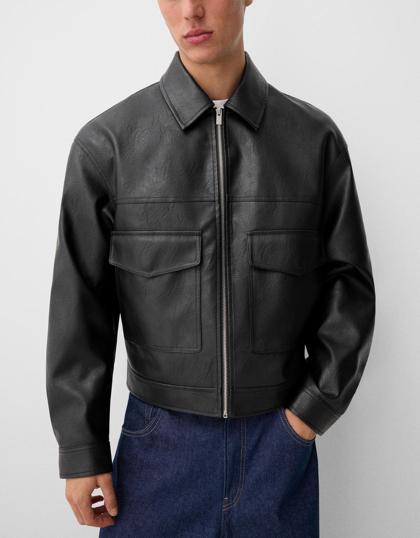 Blouson similicuir - Homme | Bershka