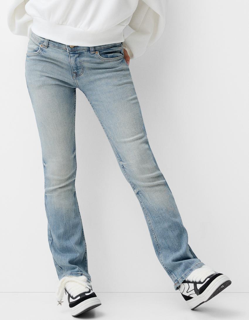 Low Waist Boot Cut Jeans Bsk Teen Bershka