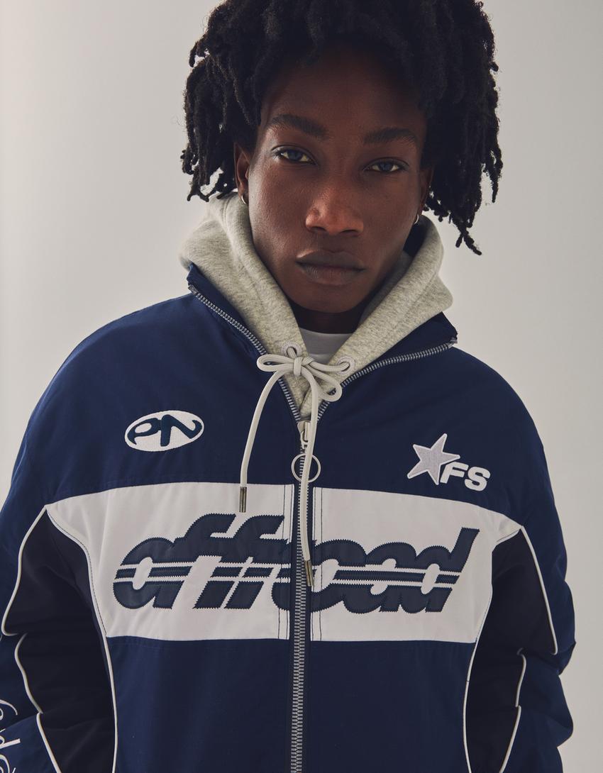 Sports print jacket - Men | Bershka