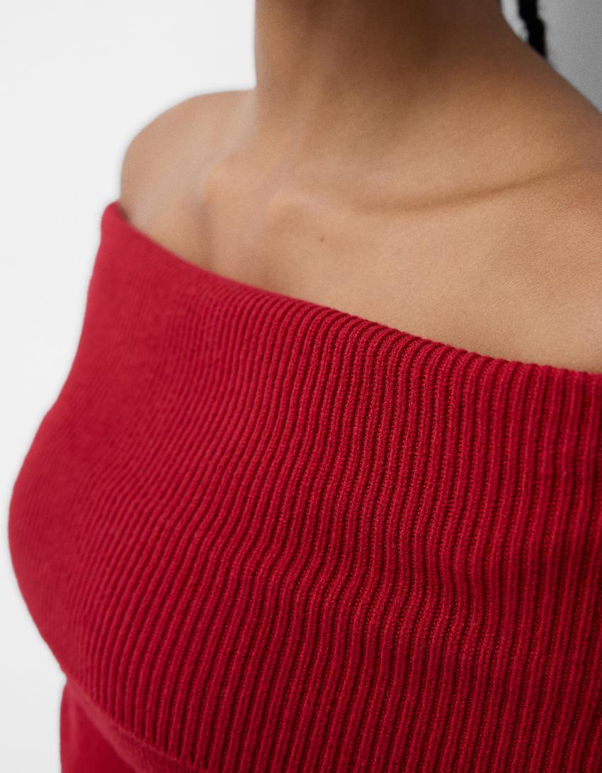 Pull encolure Bardot - BSK Teen | Bershka Pull encolure Bardot - BSK Teen | Bershka