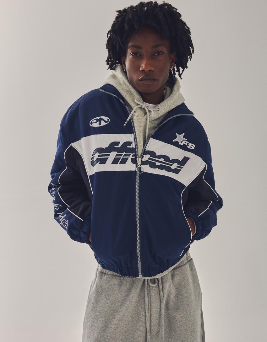 Sports print jacket - Men | Bershka