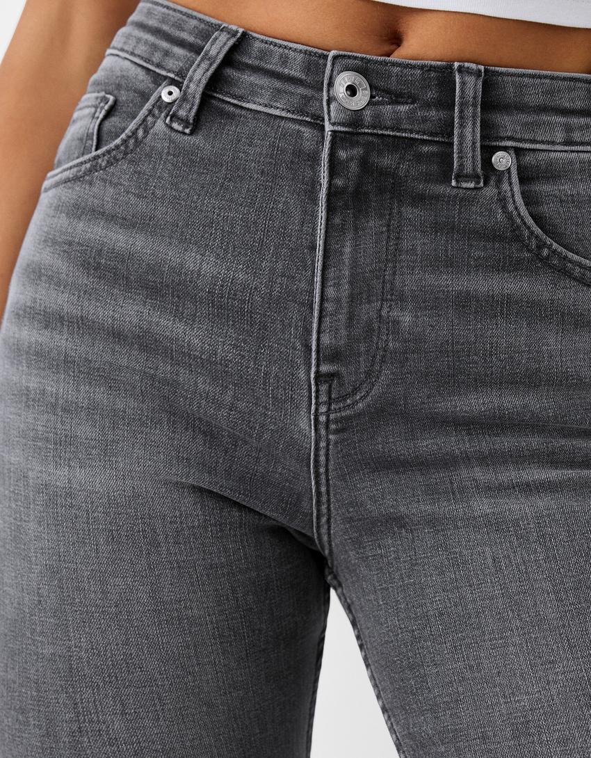 Super High Waist Skinny Jeans Women Bershka